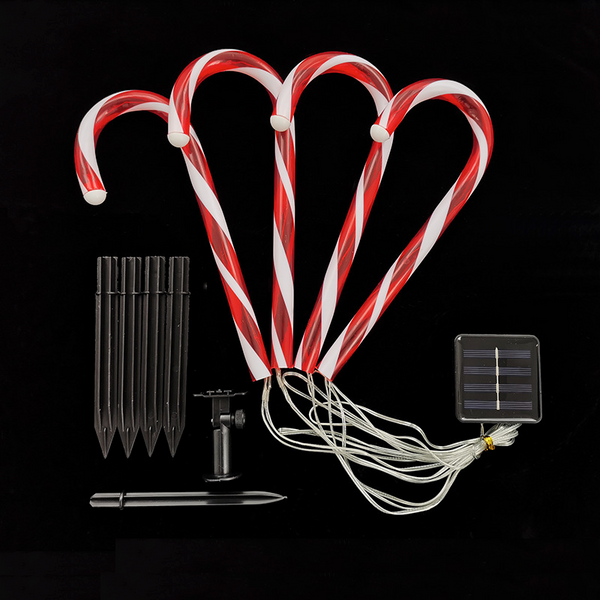 Set 4 Acadele decorative luminoase pentru craciun, pentru exterior, in ...