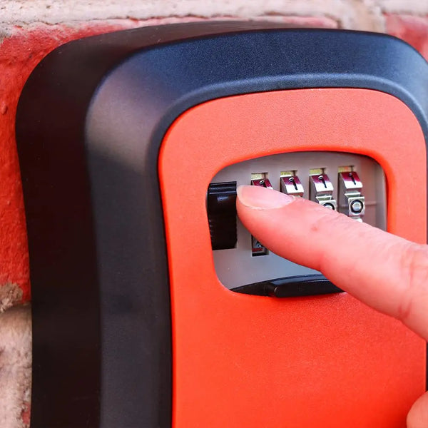 Mini seif pentru pastrat chei sau obiecte mici cu inchidere cu cifru ...