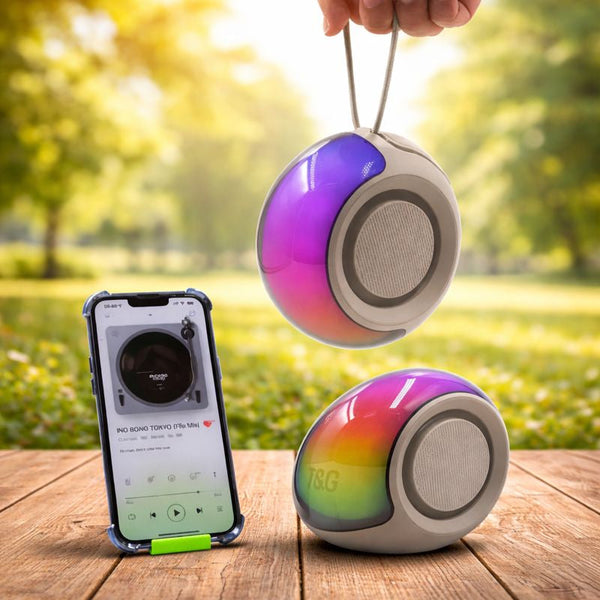 Boxa Bluetooth Portabila cu LED RGB OKOP KP-583 – 10W, TWS, USB, FM, T ...