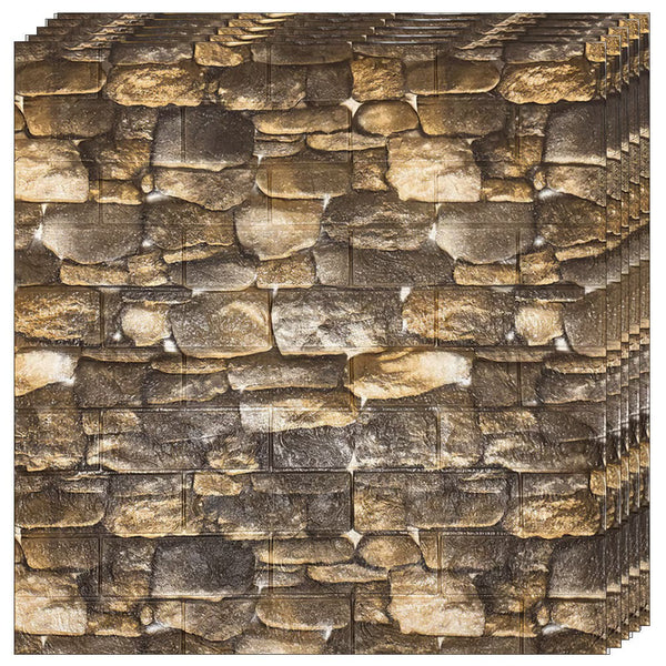 Tapet 3D caramida model piatra naturala auto-adeziv pentru interior, 7 ...